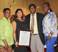 Broward County Commissioner Dale V.C. Holness presents proclamation to ...